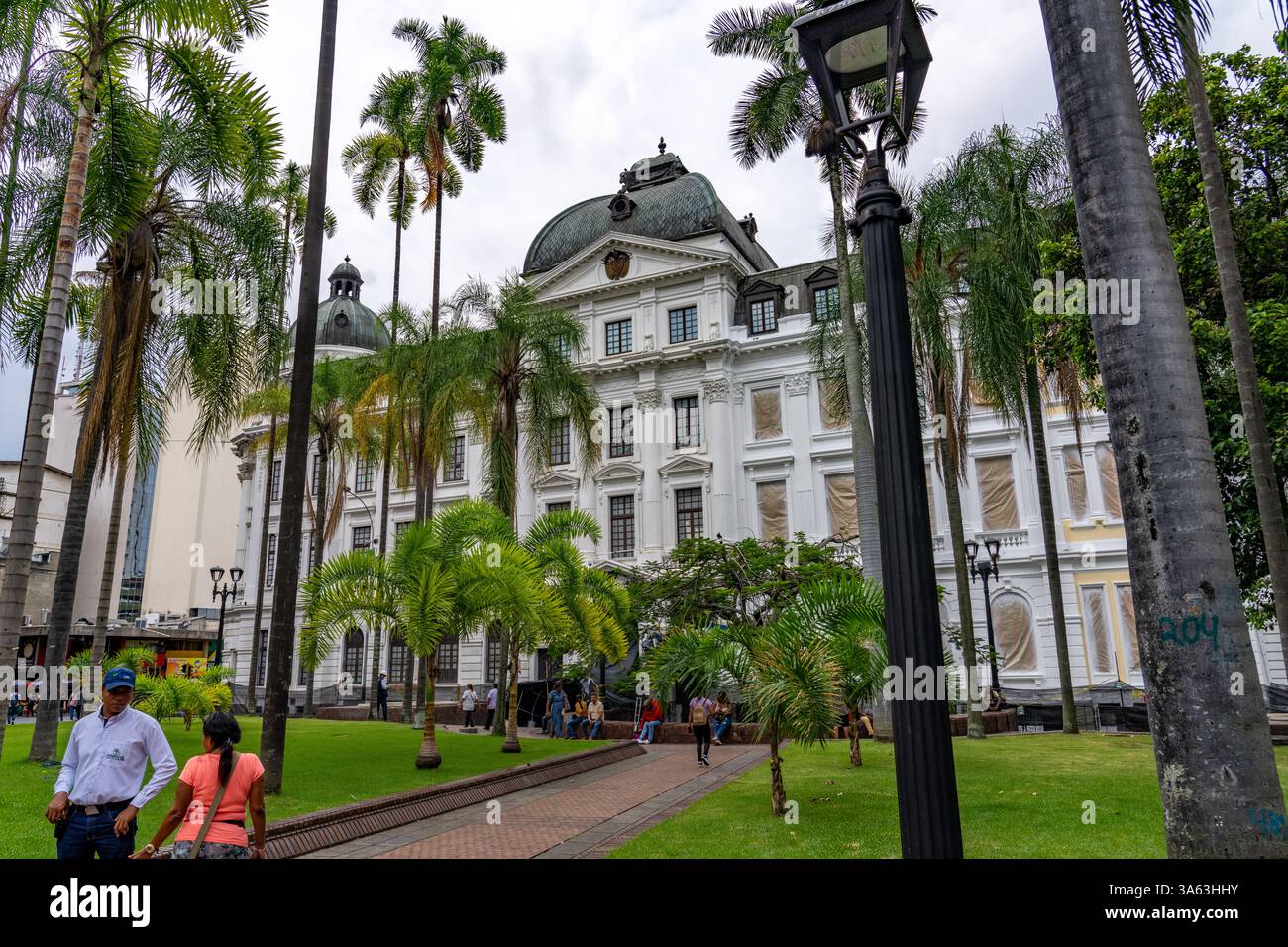 The National Palace houses the justice courts in the city of Cali ...
