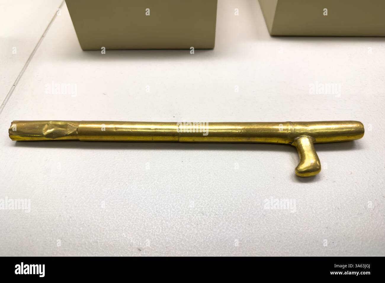 Gold artifact from the pre-Hispanic indigenous Calima Culture in the ...