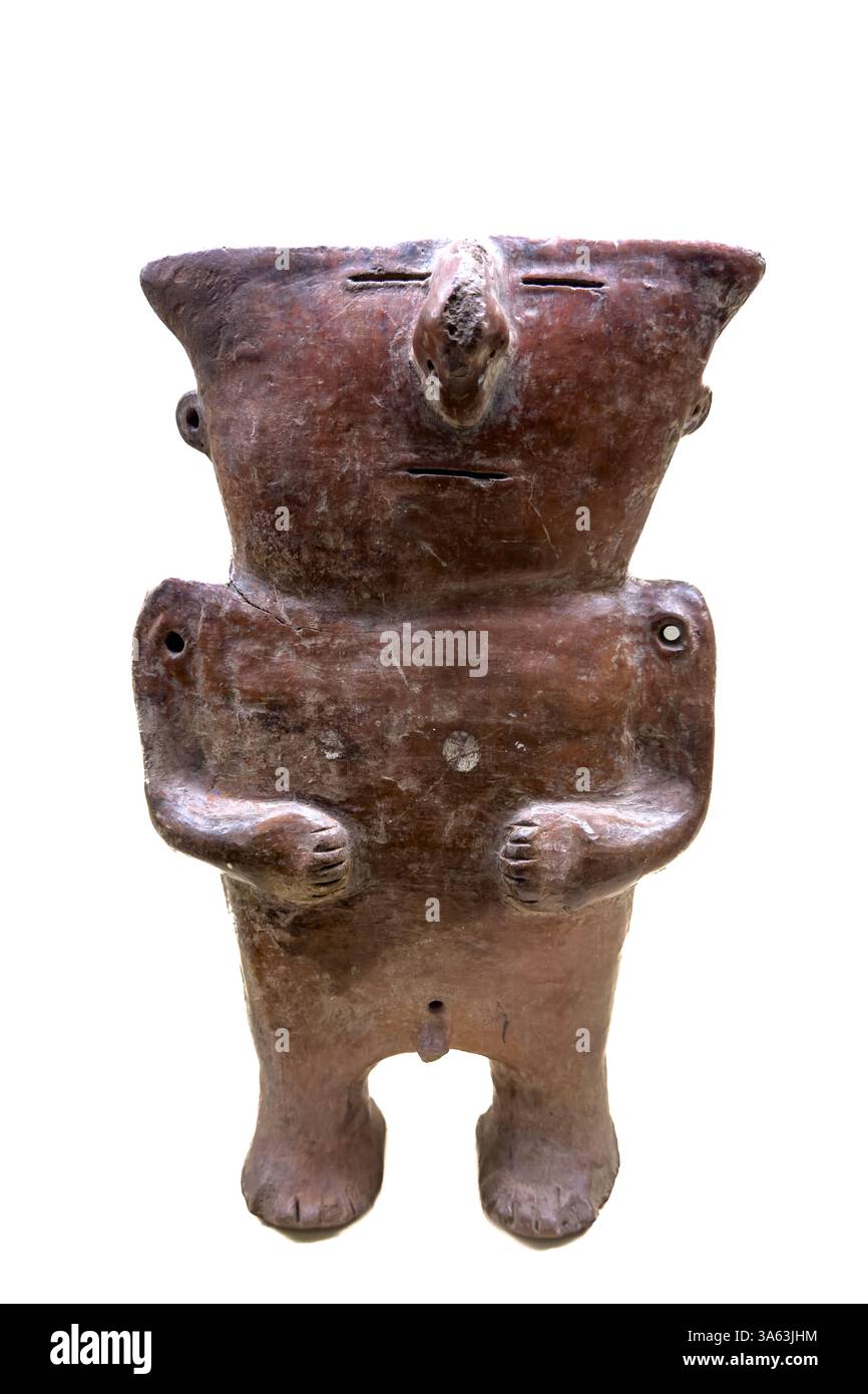 An anthropomorphic ceramic figure from the Pre-Hispanic indigenous ...