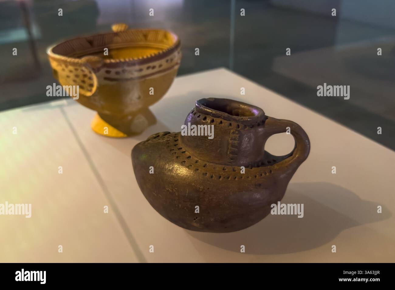 Ceramic pottery from the Muisca Culture in the La Merced Archeological ...
