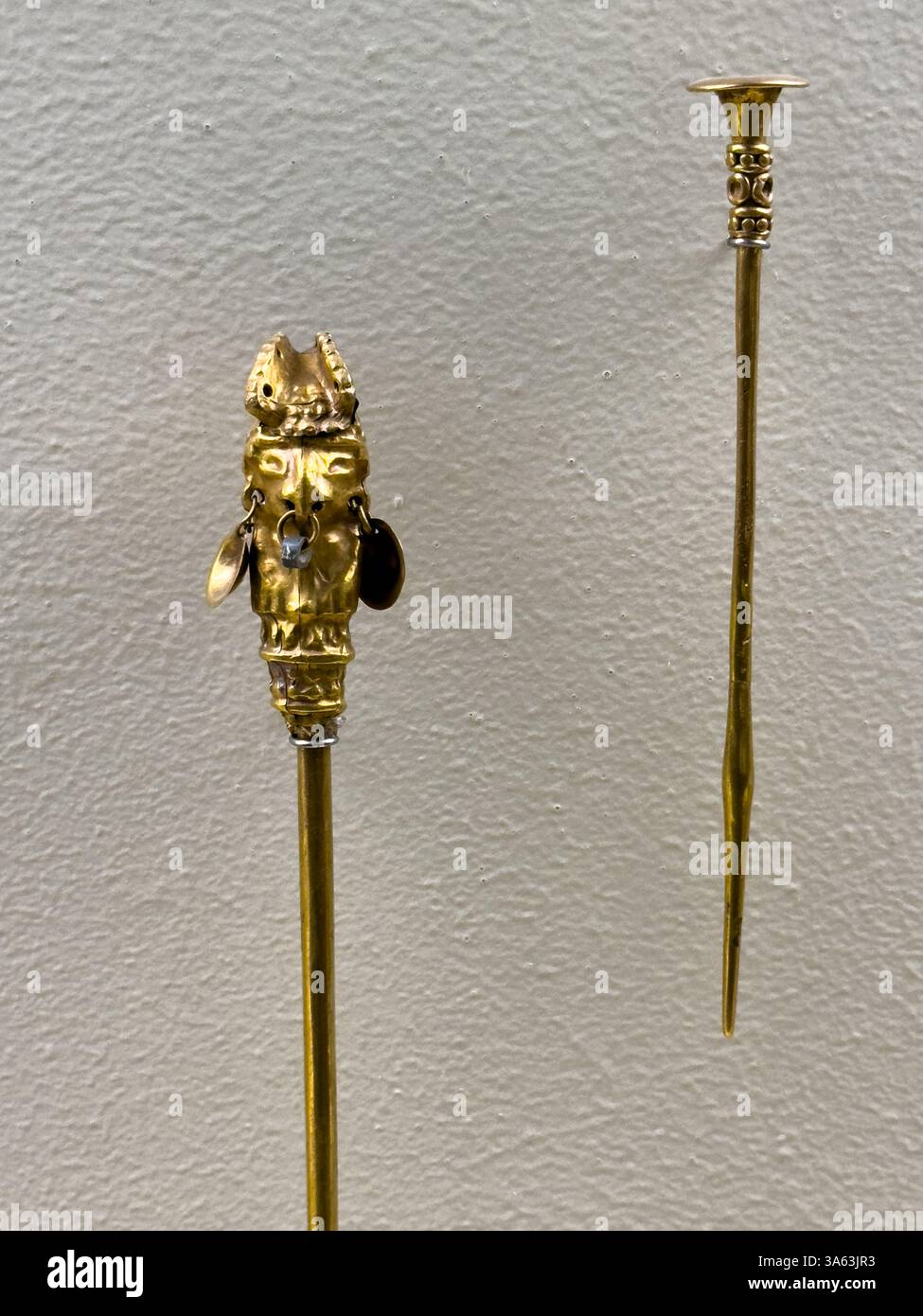 Gold figurine from the Pre-Hispanic indigenous Calima Culture in the ...