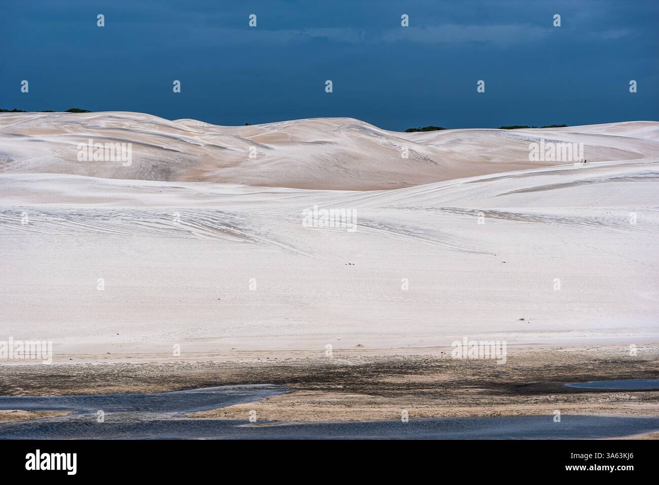Dunes and lagoons of lagoa bonita, Lencois Maranhenses, Barreirinhas in ...