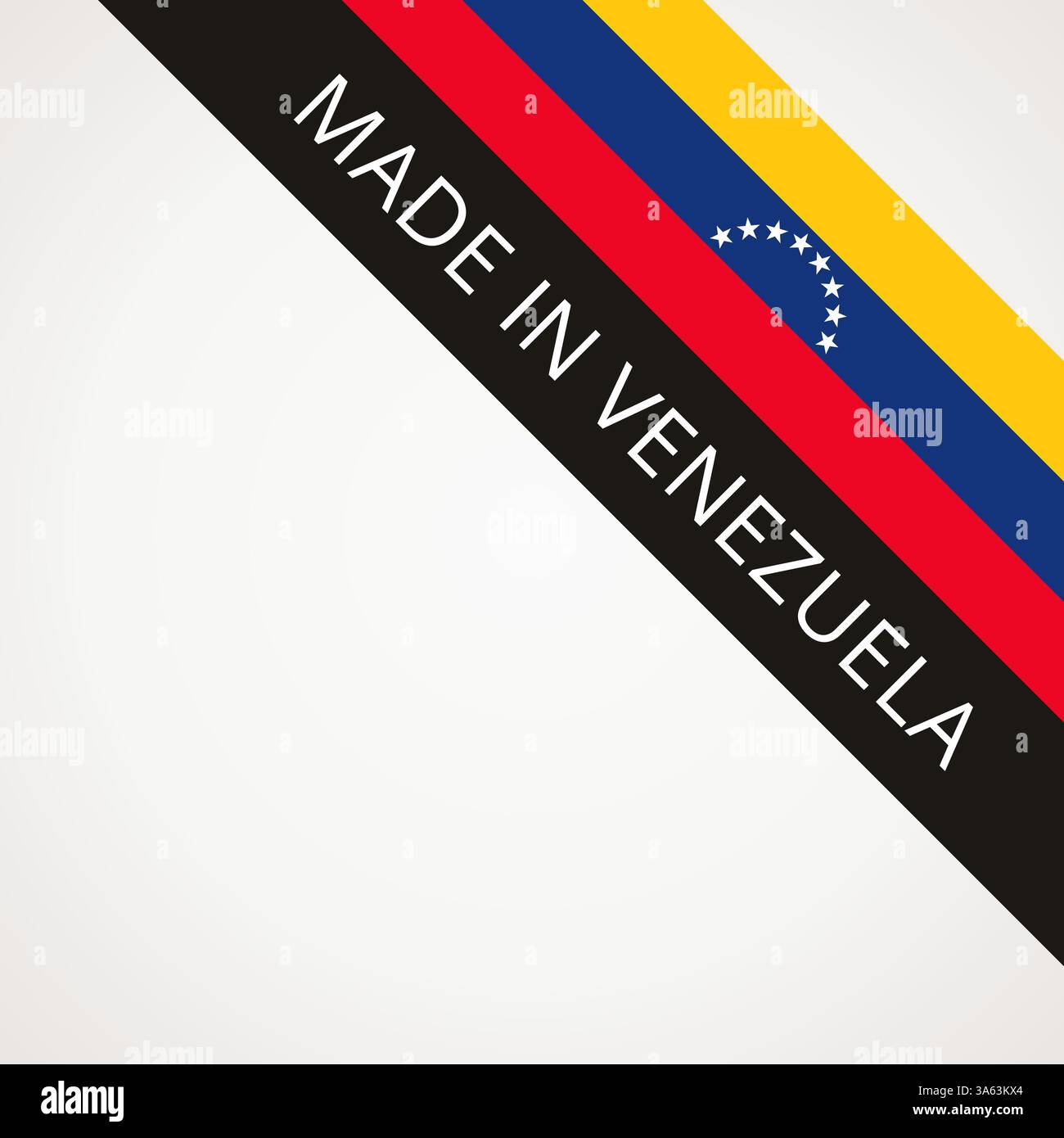 Made in Venezuela - corner symbol with the Venezuelan flag Stock Vector ...