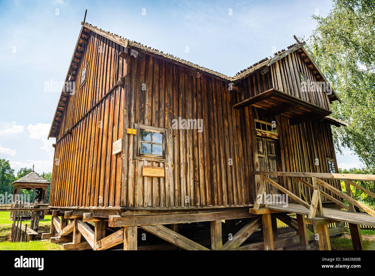 Nowogrod, Poland - August 13, 2021. Kurpiowski Open Air Museum Stock ...