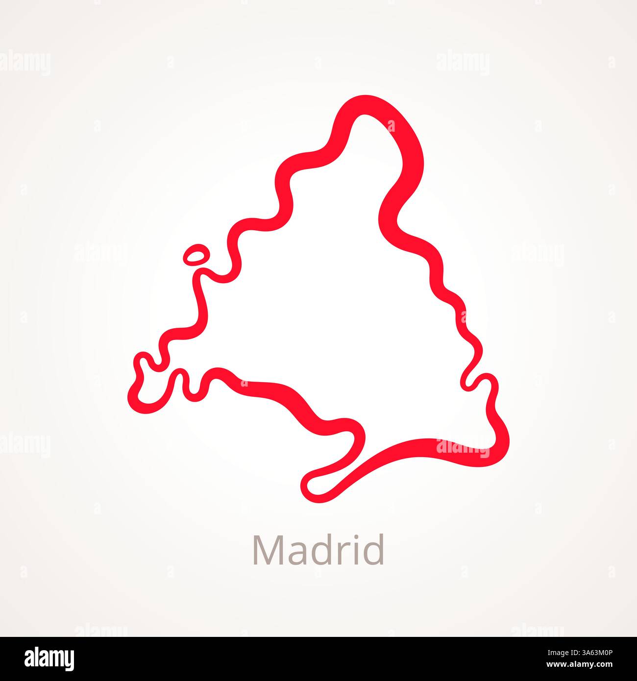 Madrid map hi-res stock photography and images - Alamy