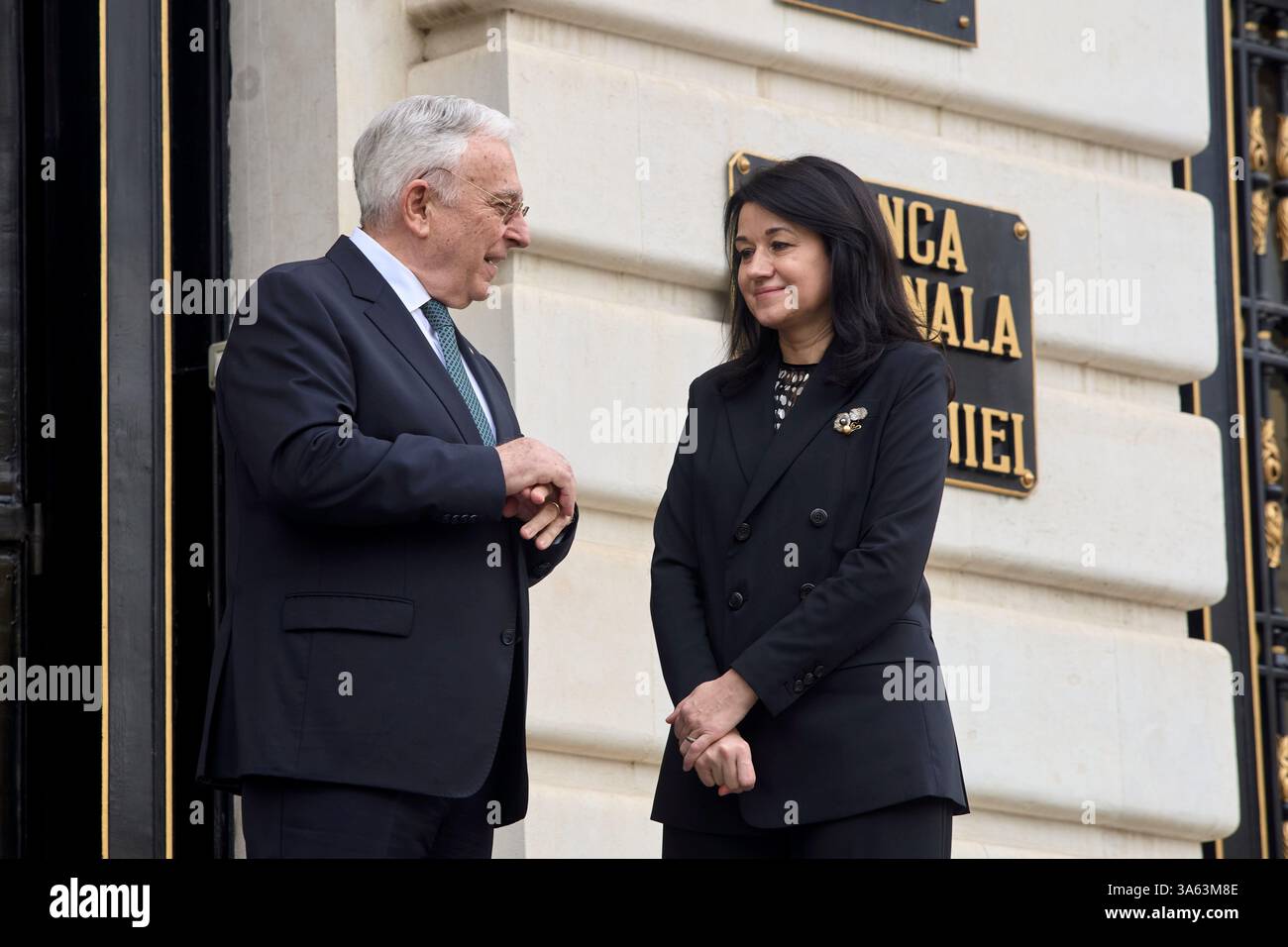 Bucharest, Romania, 24th Mar 2025: Mugur Isarescu, the Governor of the ...