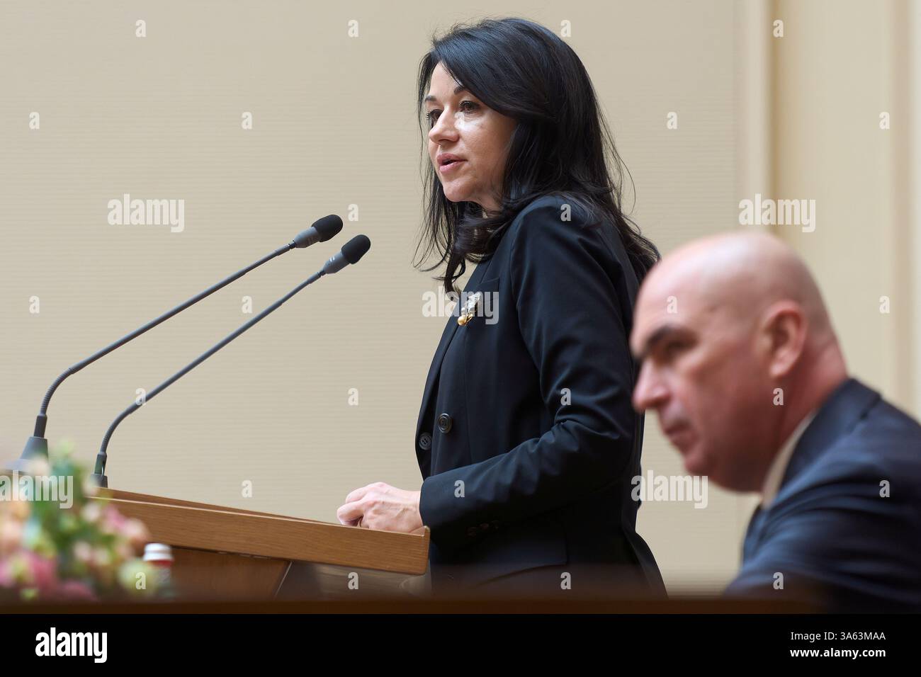 Bucharest, Romania, 24th Mar 2025: Judge Corina Alina Corbu, the ...