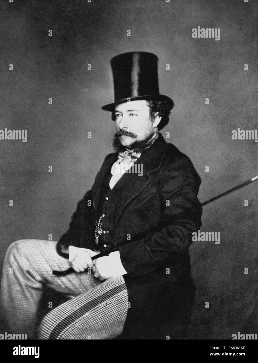 1850 c., Naples , ITALY : The italian prince GAETANO Jr FILANGIERI di ...