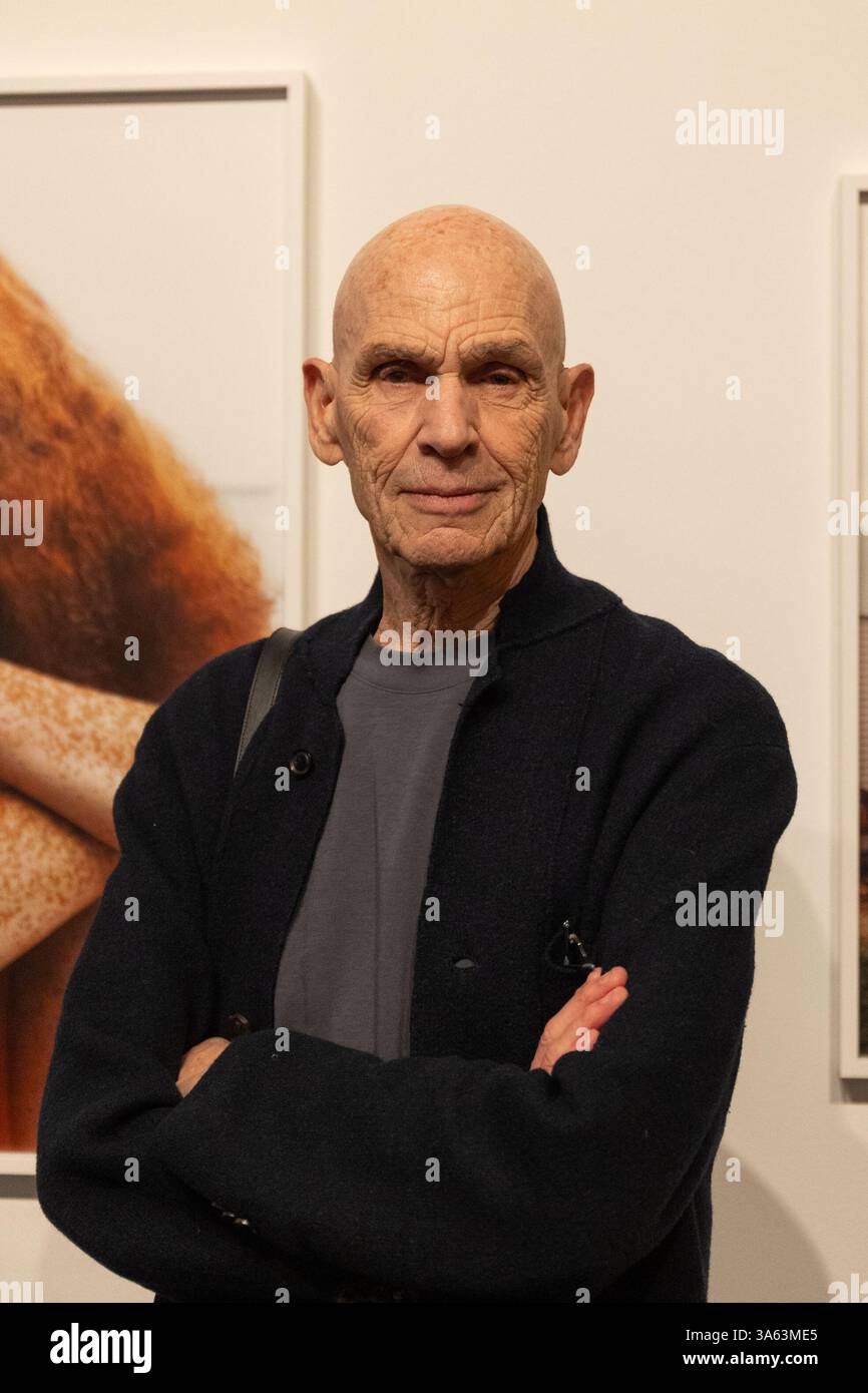 Brescia, Italy. 24th Mar, 2025. Joel Meyerowitz attends the opening of ...