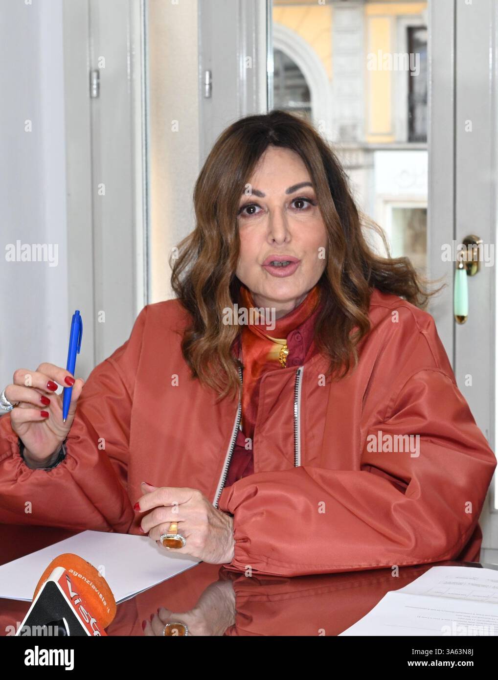 Milan, Italy. 24th Mar, 2025. Milan, Italy Daniela Santanchè Minister ...