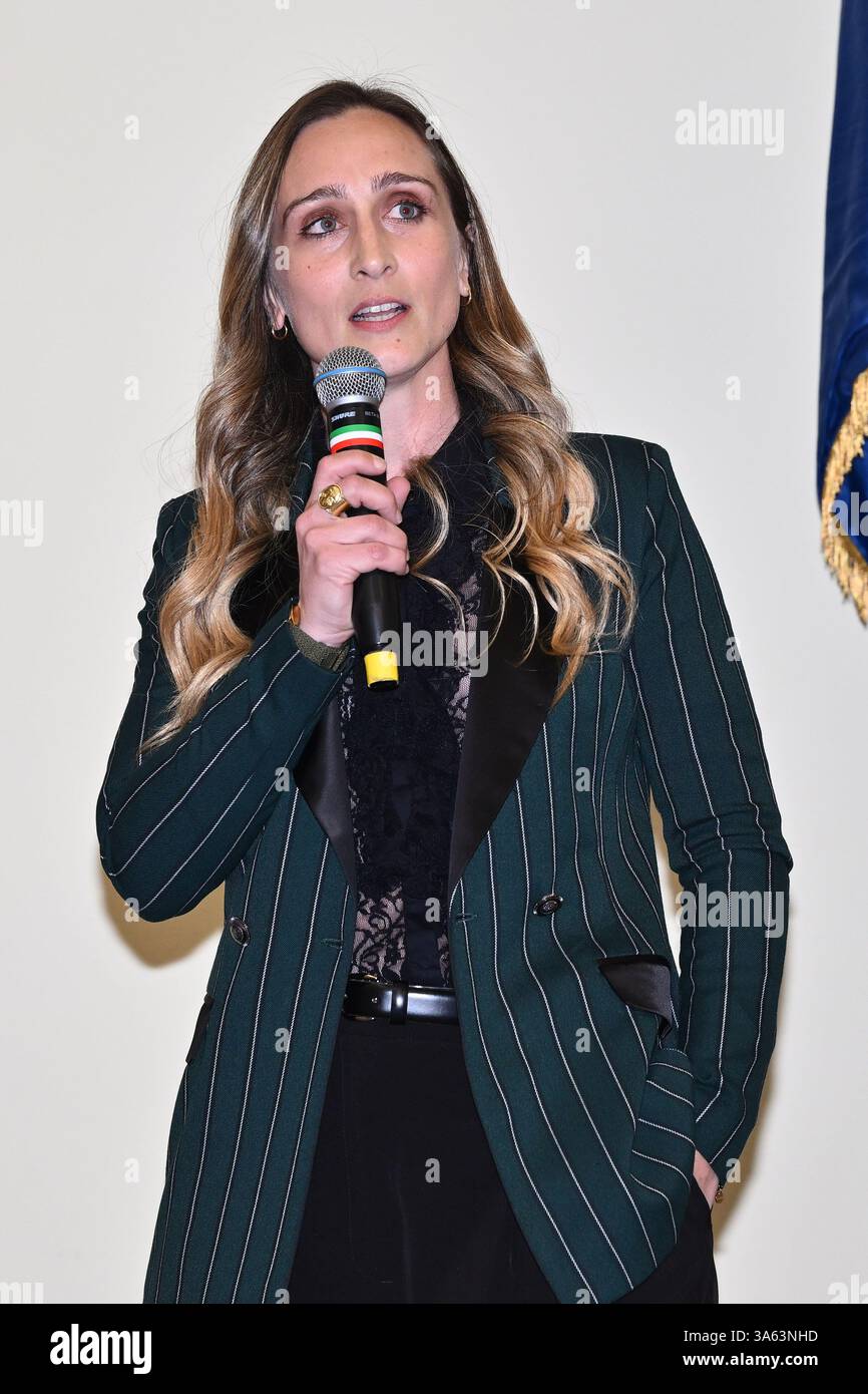 Rome, Italy. 24th Mar, 2025. Deborah Salvatori Rinaldi during the ...