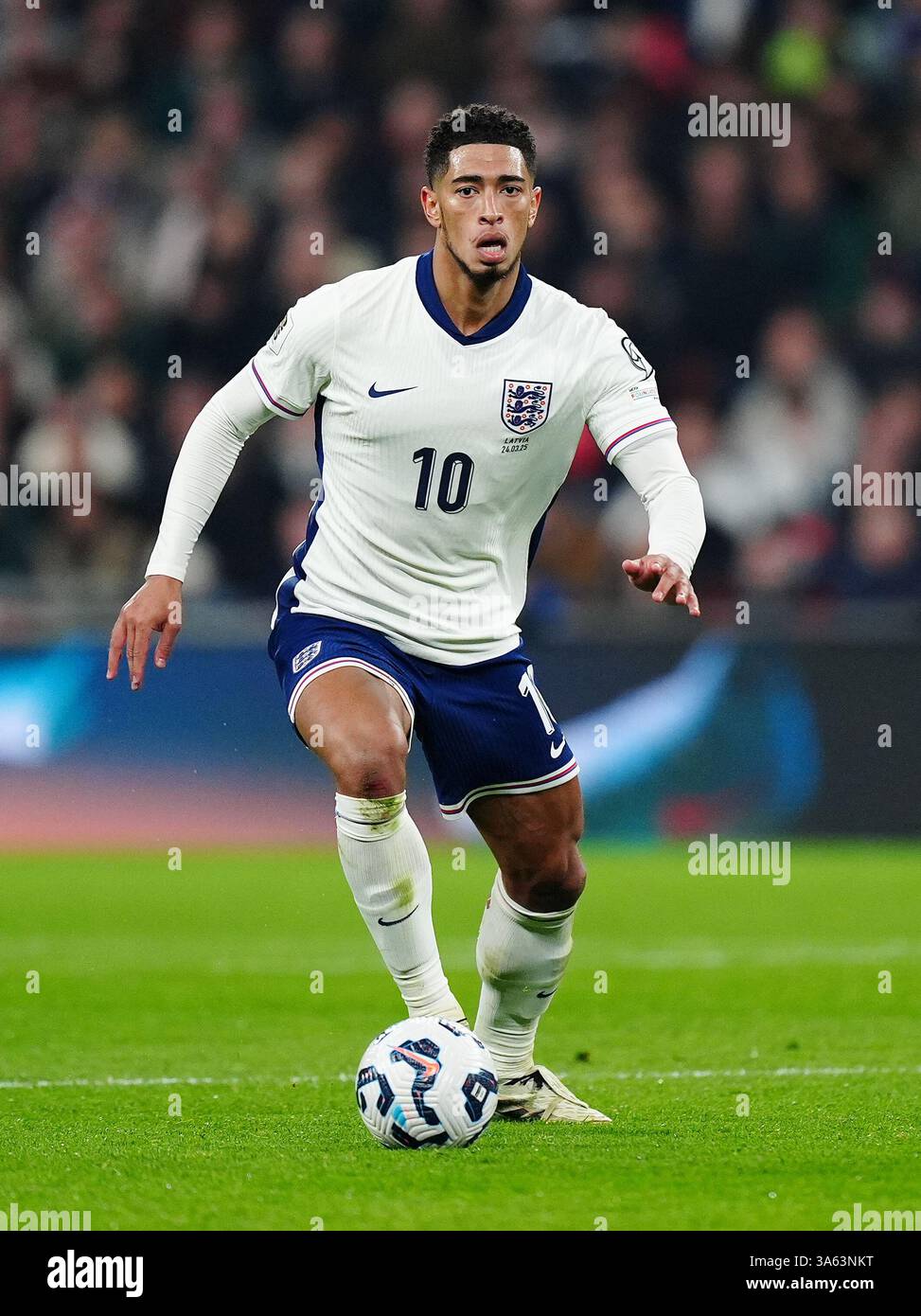 England's Jude Bellingham during the 2026 FIFA World Cup Qualifying ...