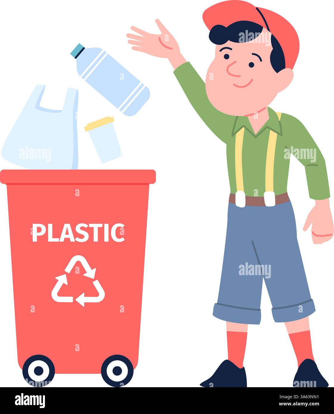 Cartoon boy recycling hi-res stock photography and images - Alamy
