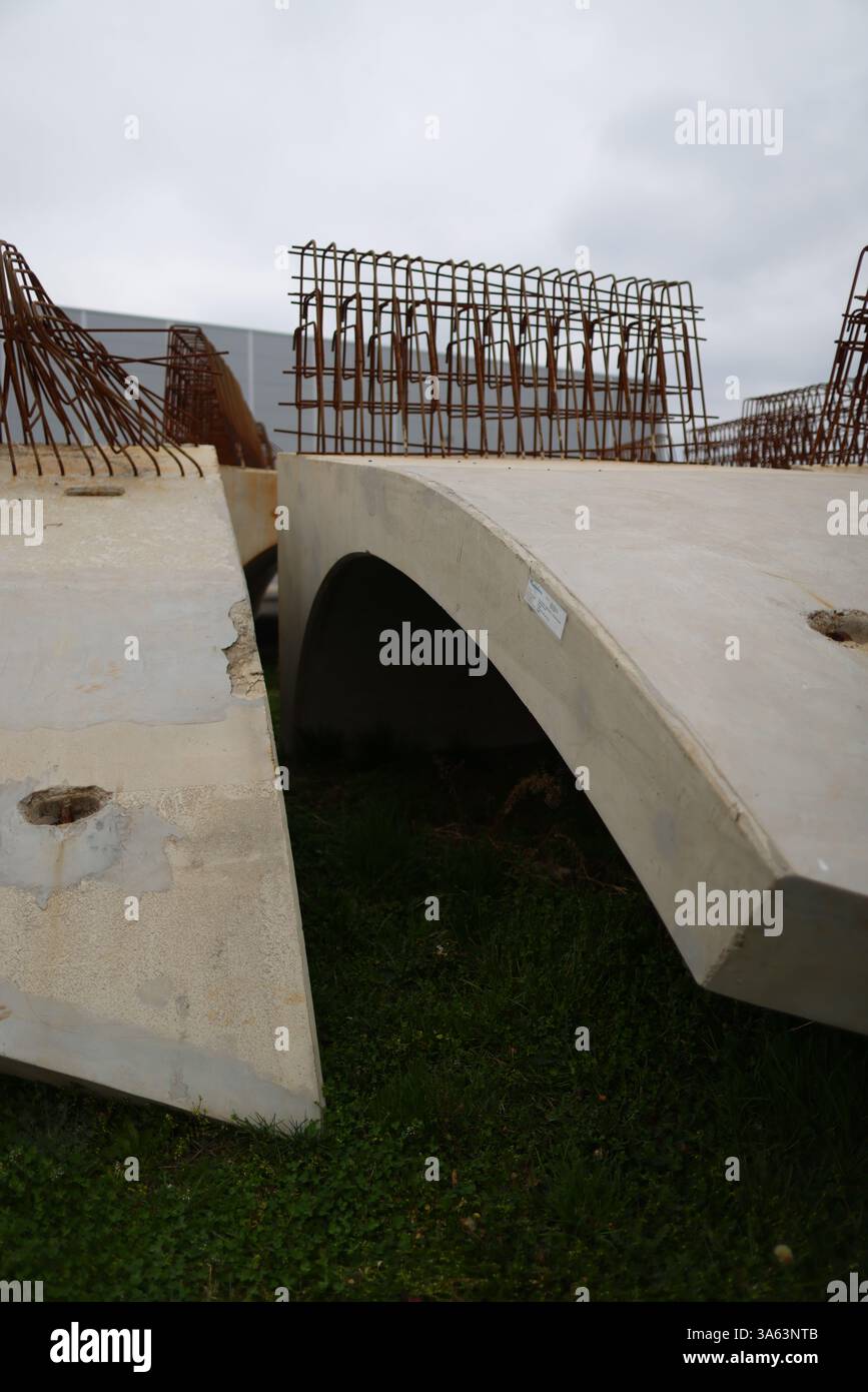 Grey Uniformed brick Shapes building material. New for use on ...