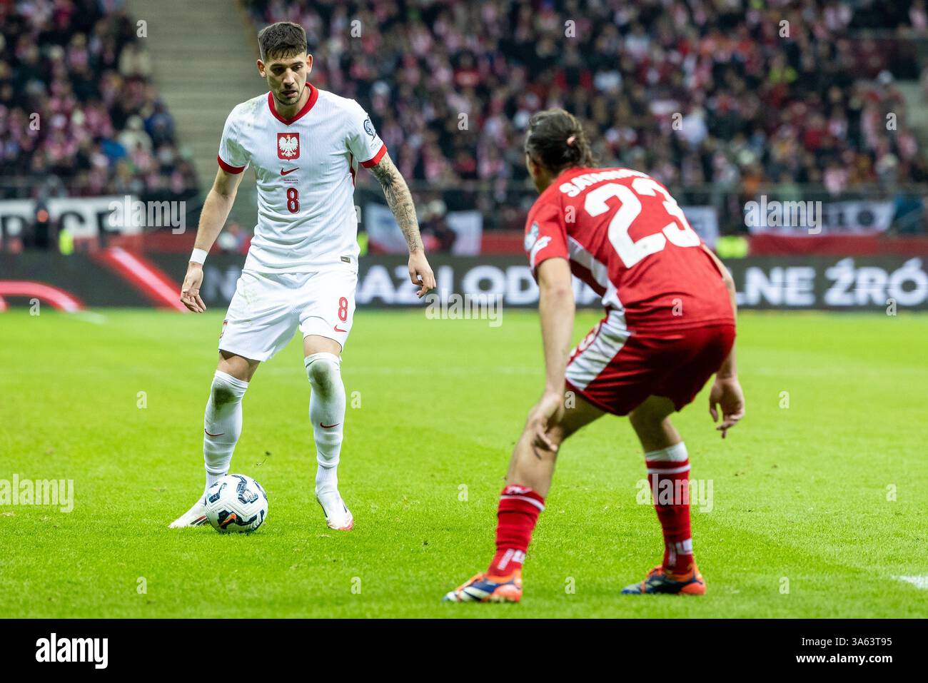 Stadion Narodowy, Warsaw, Poland. 24th Mar, 2025. FIFA World Cup ...