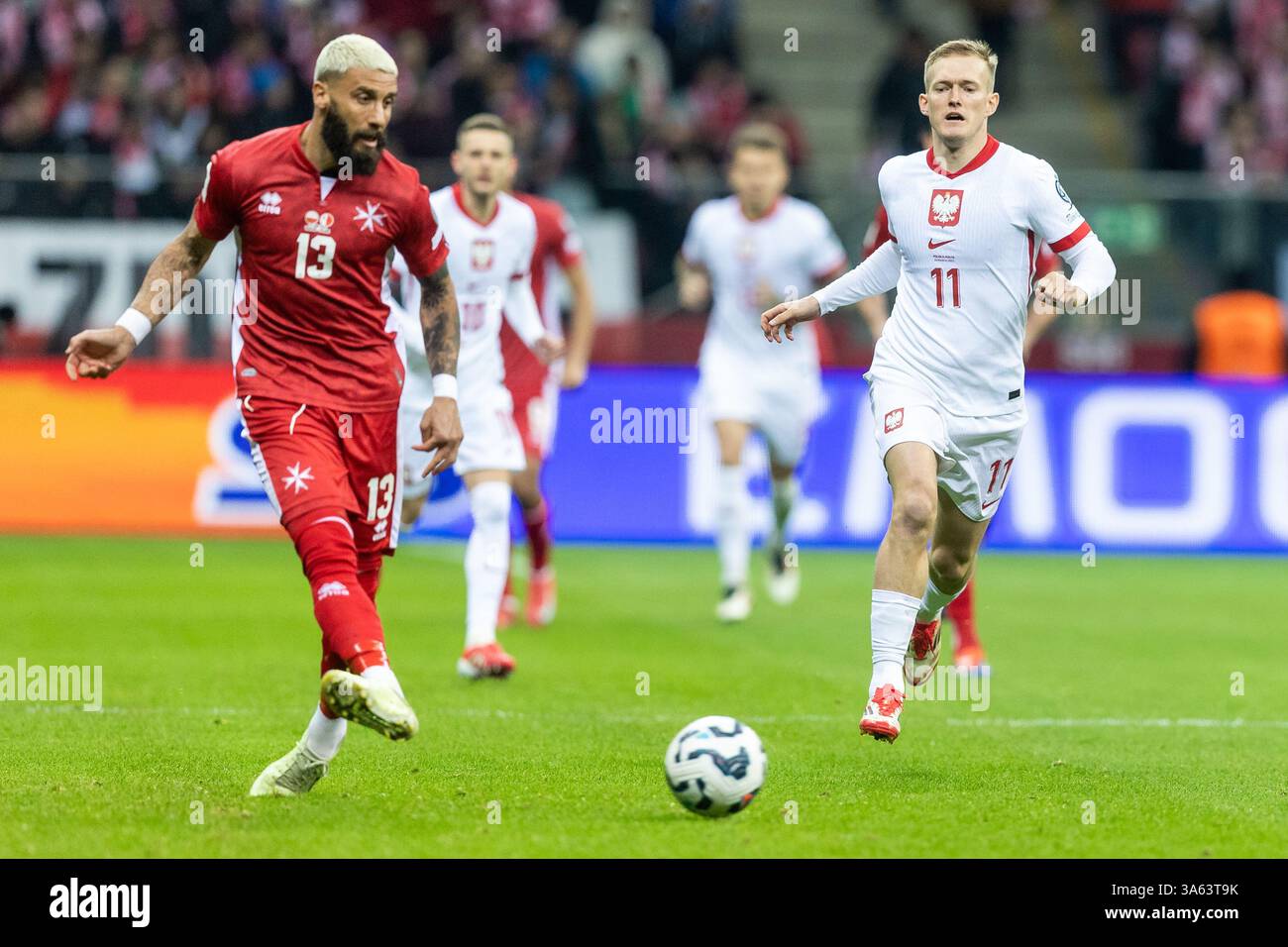 Stadion Narodowy, Warsaw, Poland. 24th Mar, 2025. FIFA World Cup ...