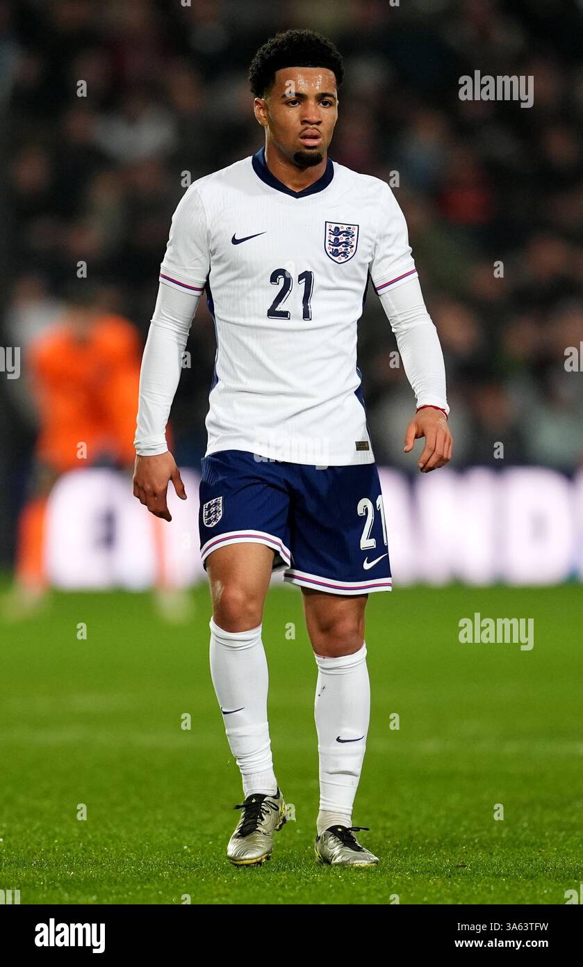 England's Ethan Nwaneri during an International Friendly match at The ...
