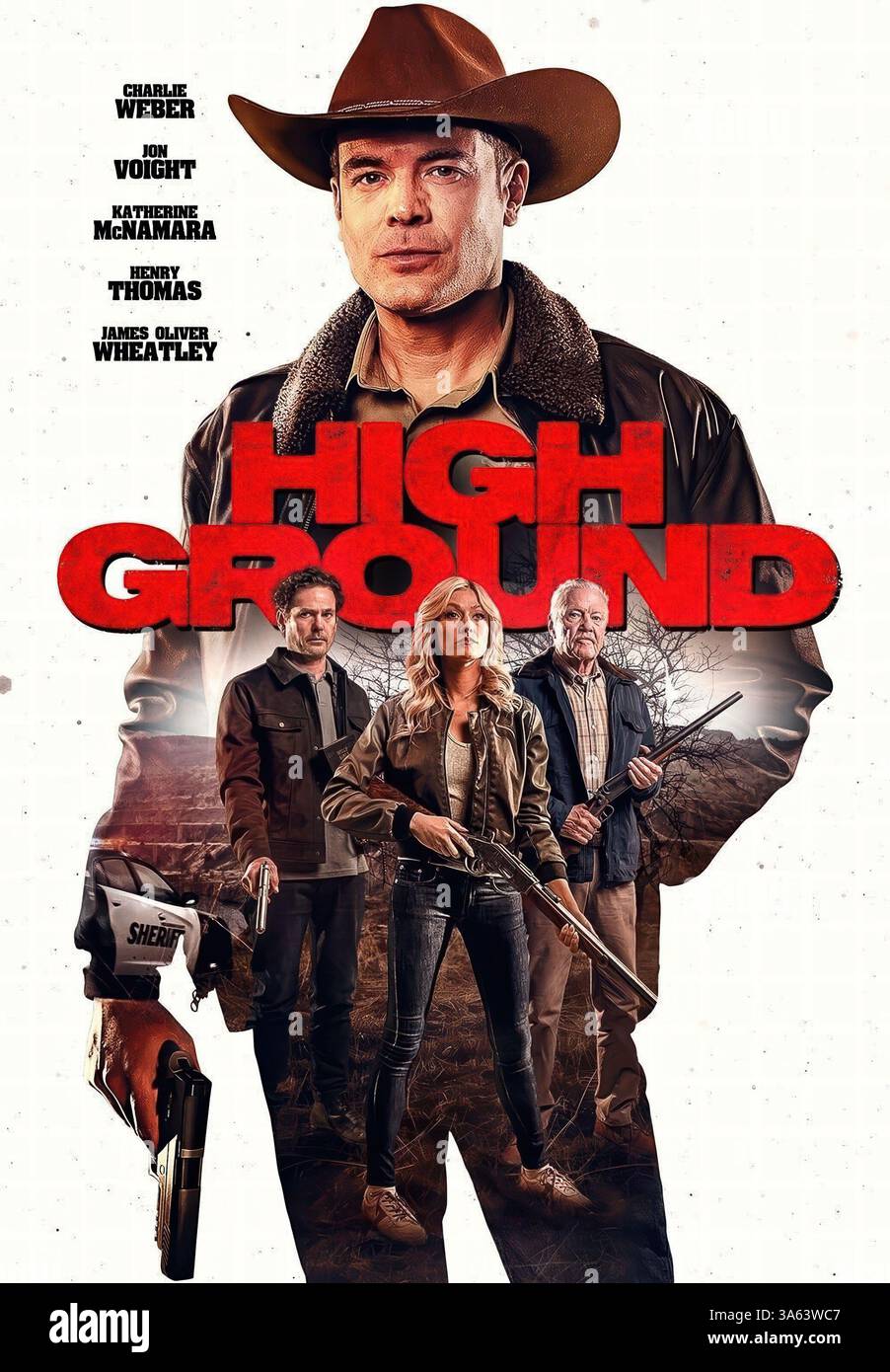 HIGH GROUND, poster, top: Charlie Weber, bottom from left: Henry Thomas ...