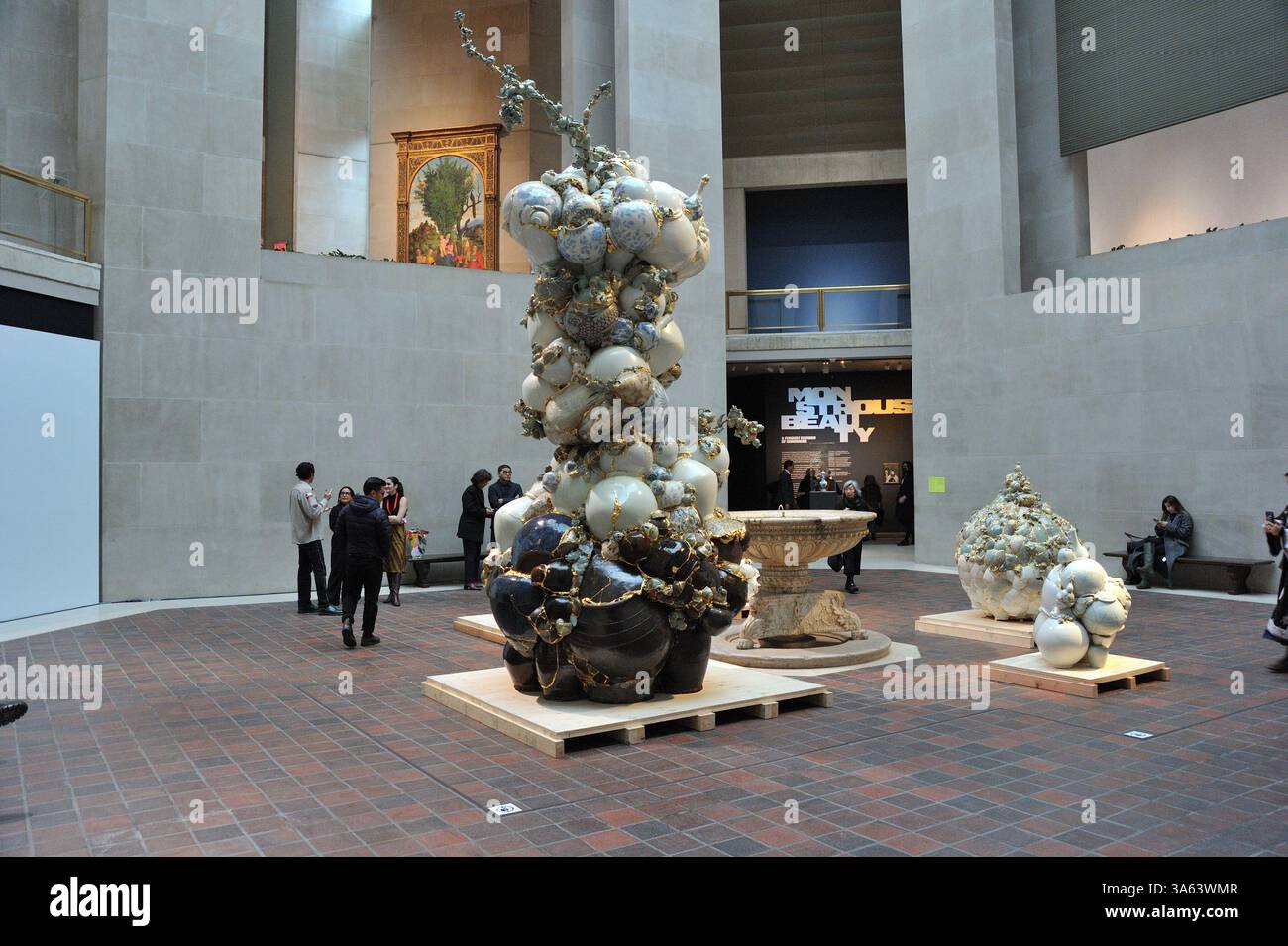 New York, USA. 24th Mar, 2025. Vases by Yeesookyung on display at the ...