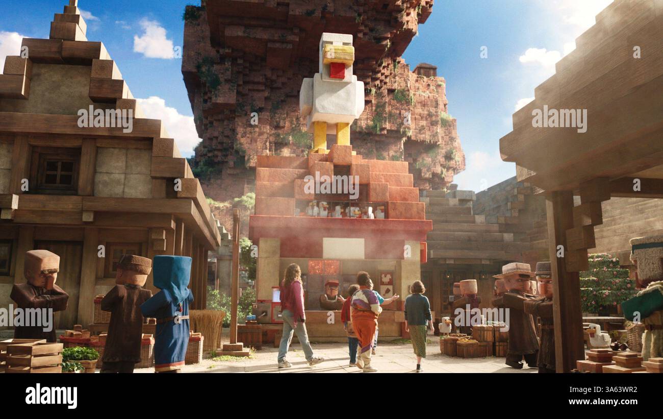 A MINECRAFT MOVIE, (aka MINECRAFT: THE MOVIE), a chicken shop, 2025 ...