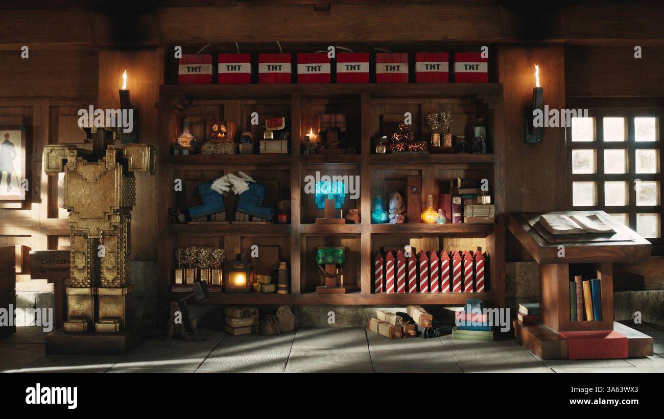 A MINECRAFT MOVIE, (aka MINECRAFT: THE MOVIE), stash shop, 2025 ...