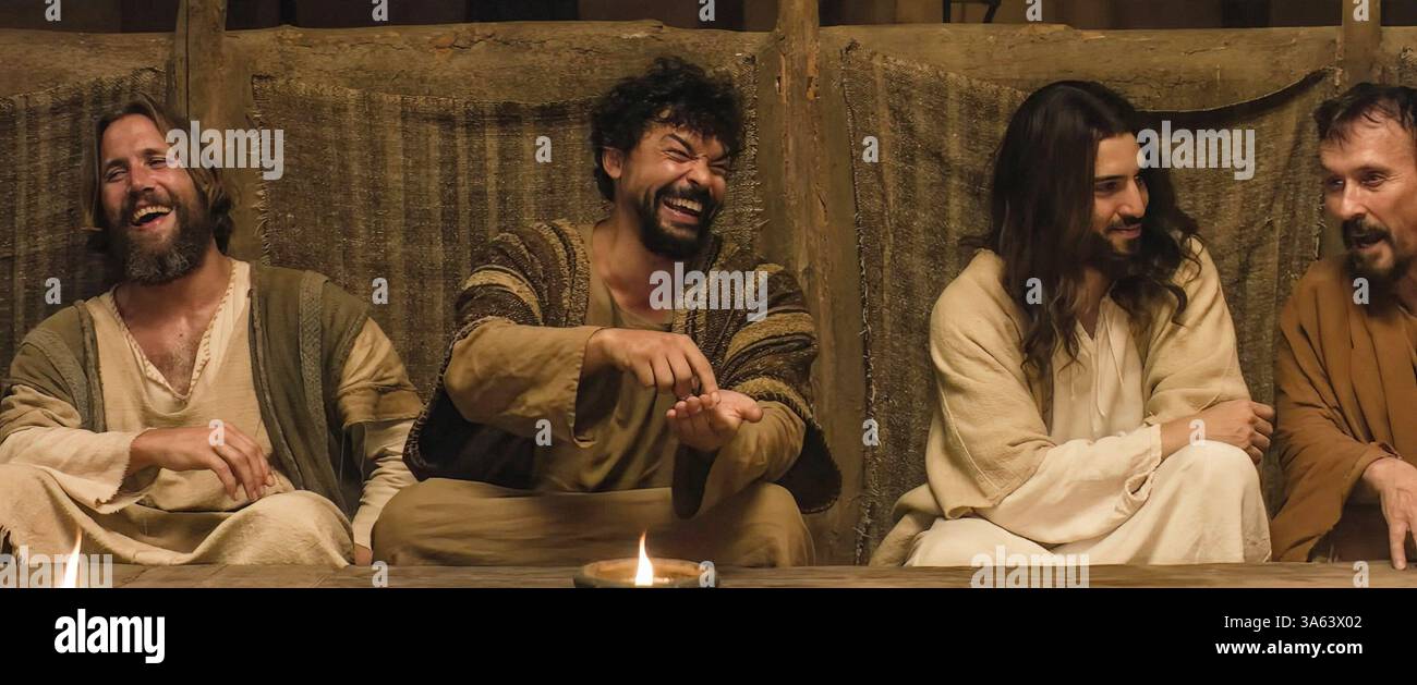 THE LAST SUPPER, from left: Henry Garrett as Nicodemus, Charlie MacGechan, as John, Jamie Ward ...