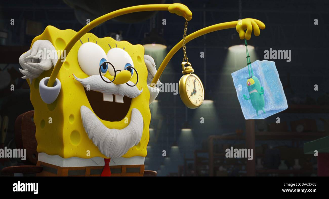 PLANKTON: THE MOVIE, from left: SpongeBob (voice: Tom Kenny), Plankton ...