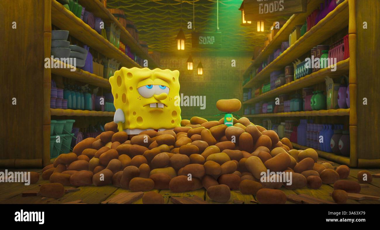 PLANKTON: THE MOVIE, from left: SpongeBob (voice: Tom Kenny), Plankton ...