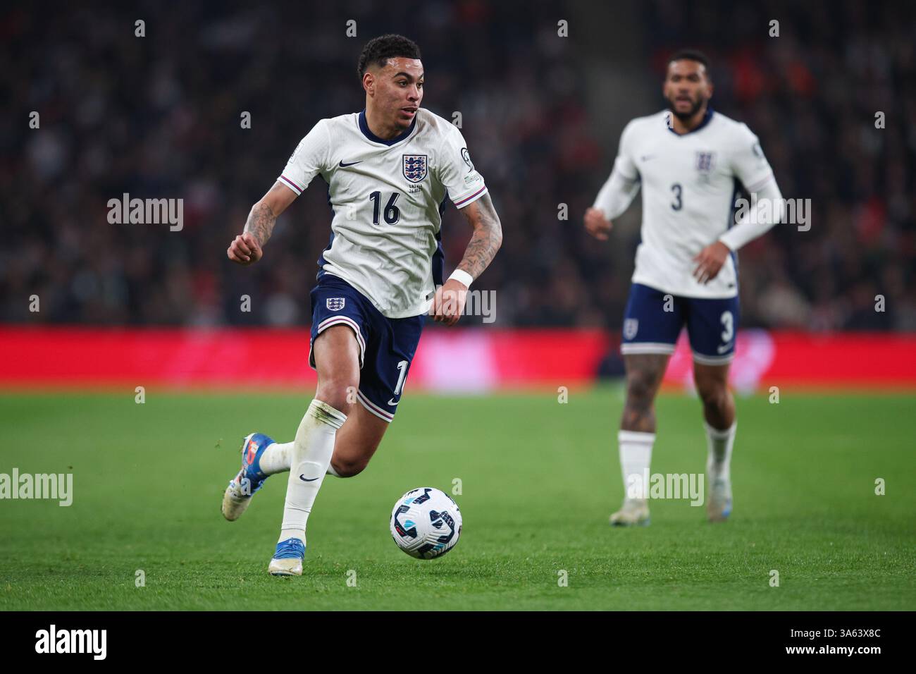 LONDON, UK - 24th Mar 2025: Morgan Rogers of England in action during ...