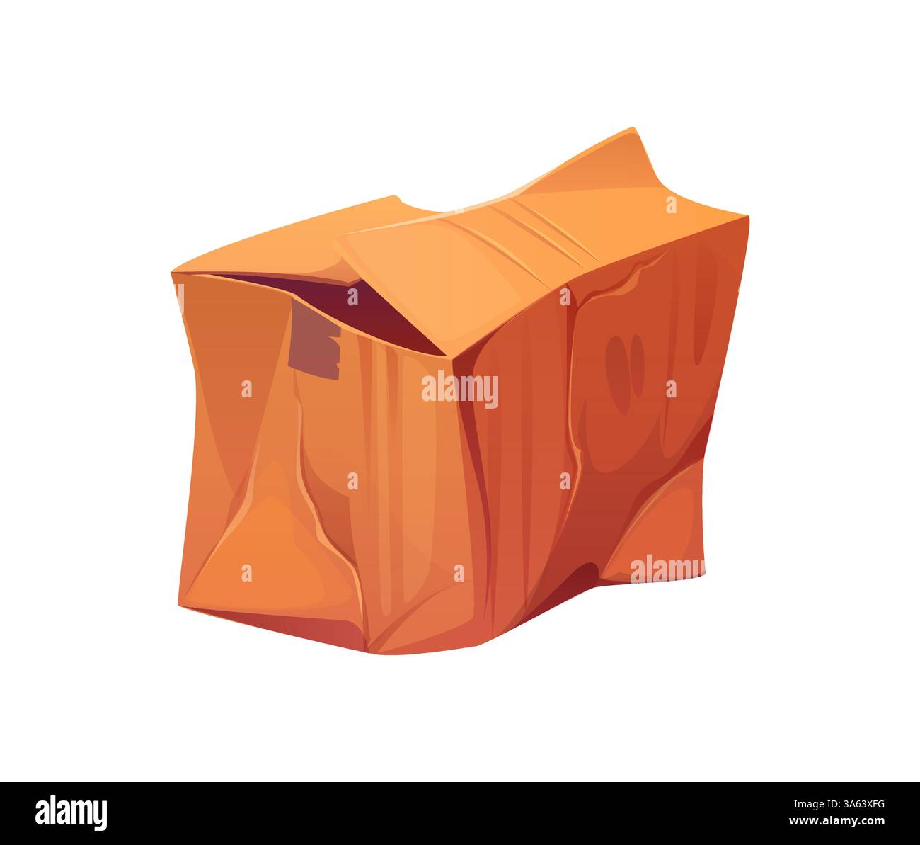 Ripped cardboard packaging Stock Vector Images - Alamy