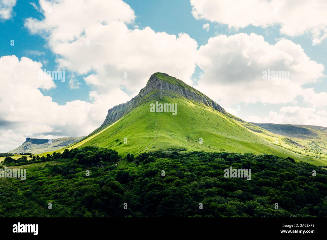 Benbulben Majesty: Aerial Exploration of the Iconic Irish Nunatak Rock ...