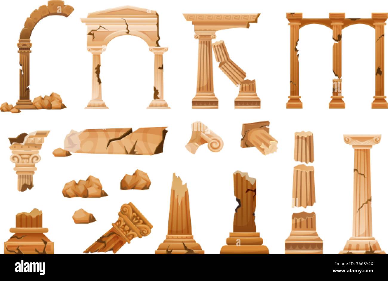 Ephesus ancient city ruins Cut Out Stock Images & Pictures - Alamy