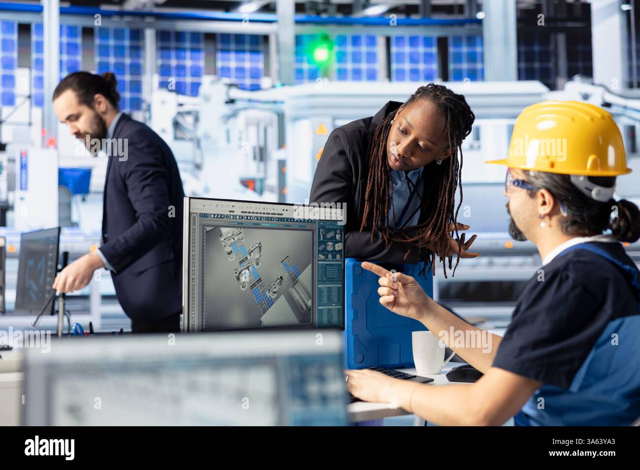 Photovoltaics facility team leader hi-res stock photography and images - Alamy