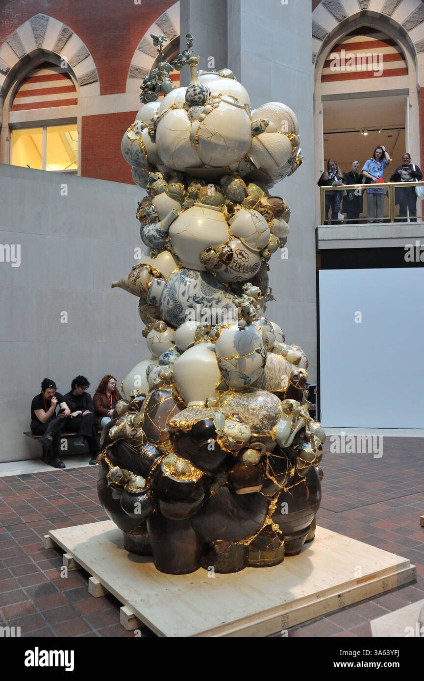 New York, USA. 24th Mar, 2025. Vase by Yeesookyung on display at the ...