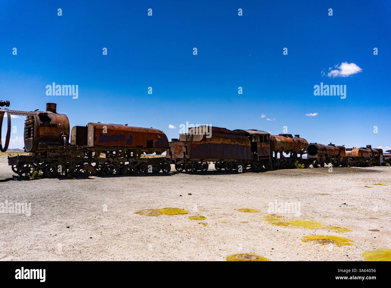 Rusty, Weathered Trains at the Uyuni Train Cemetery in Bolivia ...