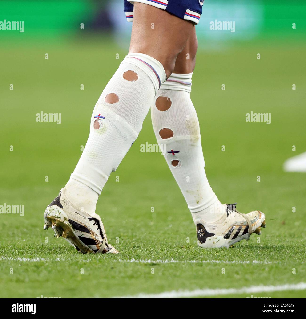 London, UK. 24th Mar, 2025. The socks of Jude Bellingham (E) at the ...