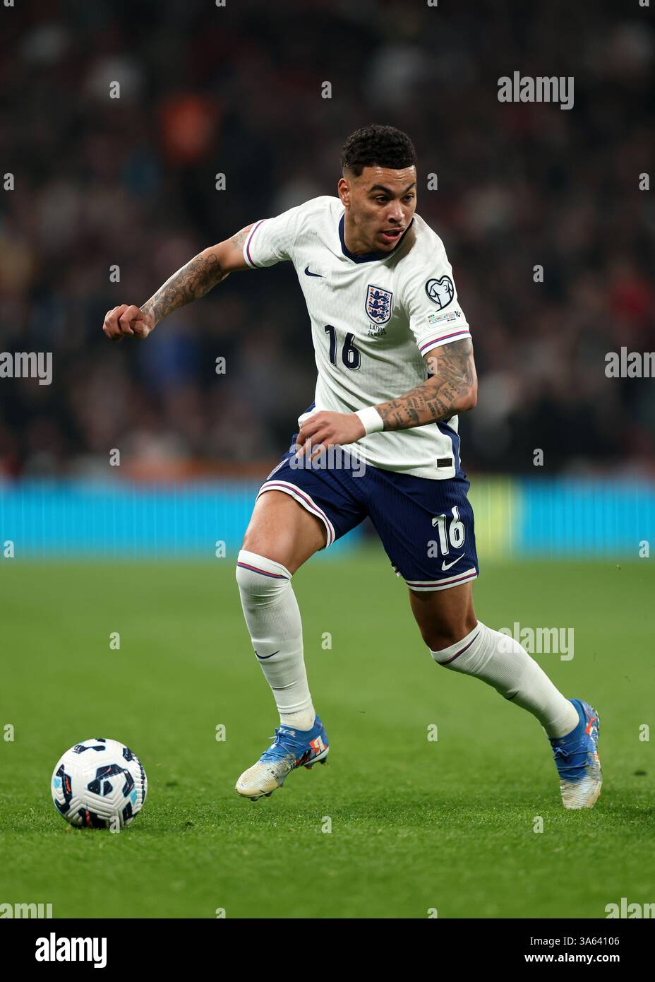 London, UK. 24th Mar, 2025. Morgan Rogers of England during the FIFA ...