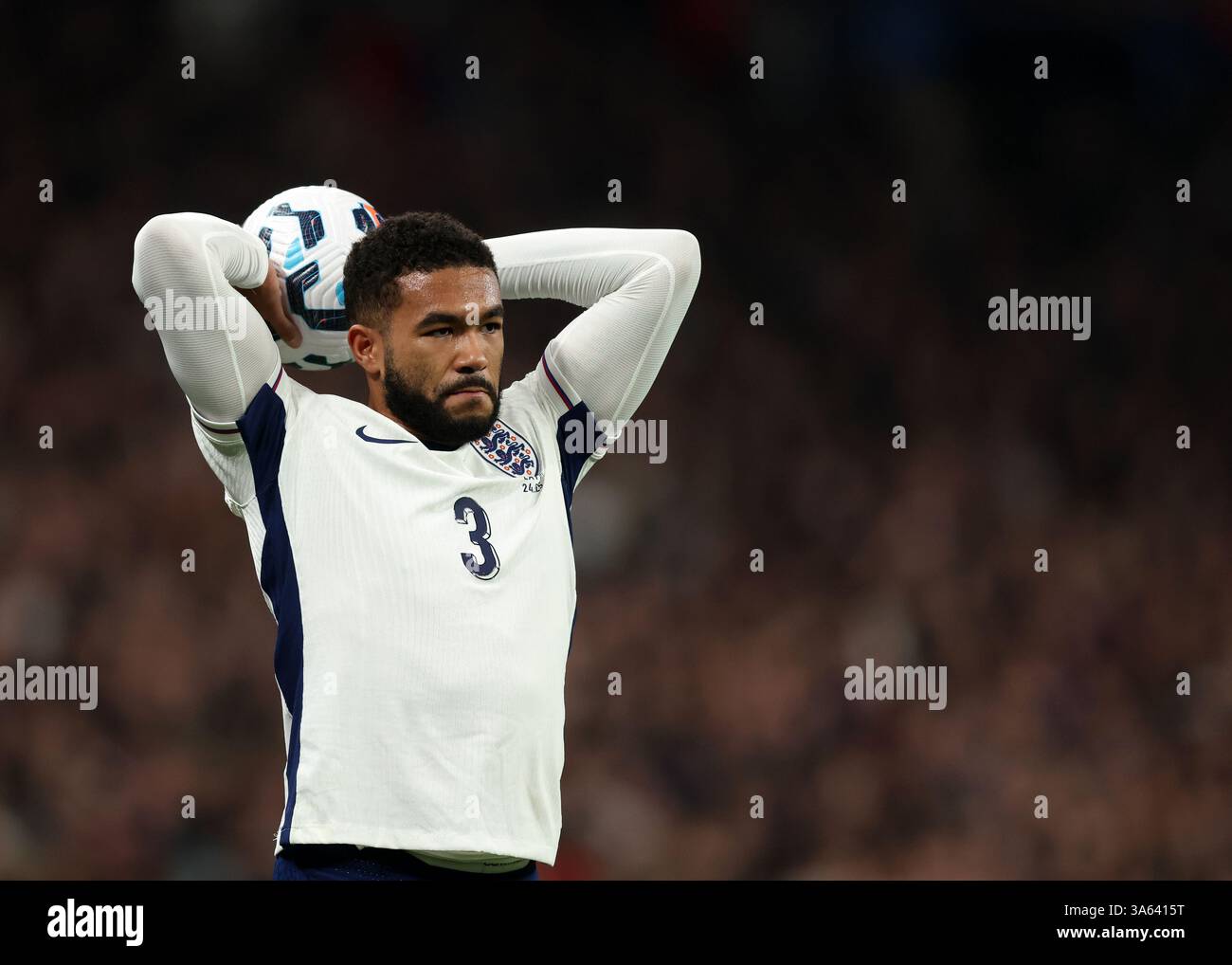 London, UK. 24th Mar, 2025. Reece James of England during the FIFA ...