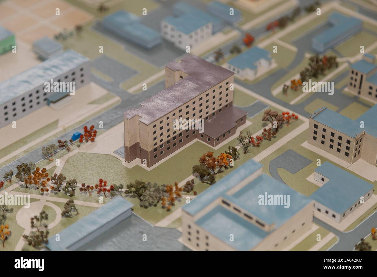 Mini layout of the city of streets and houses. city concept.designing ...