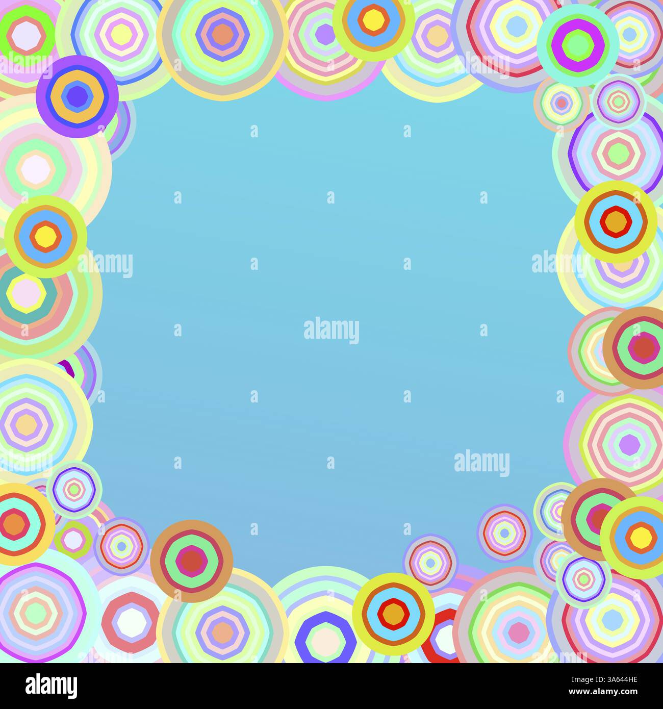 Vintage colorful circles background. Style 70s and 80s Stock Photo - Alamy