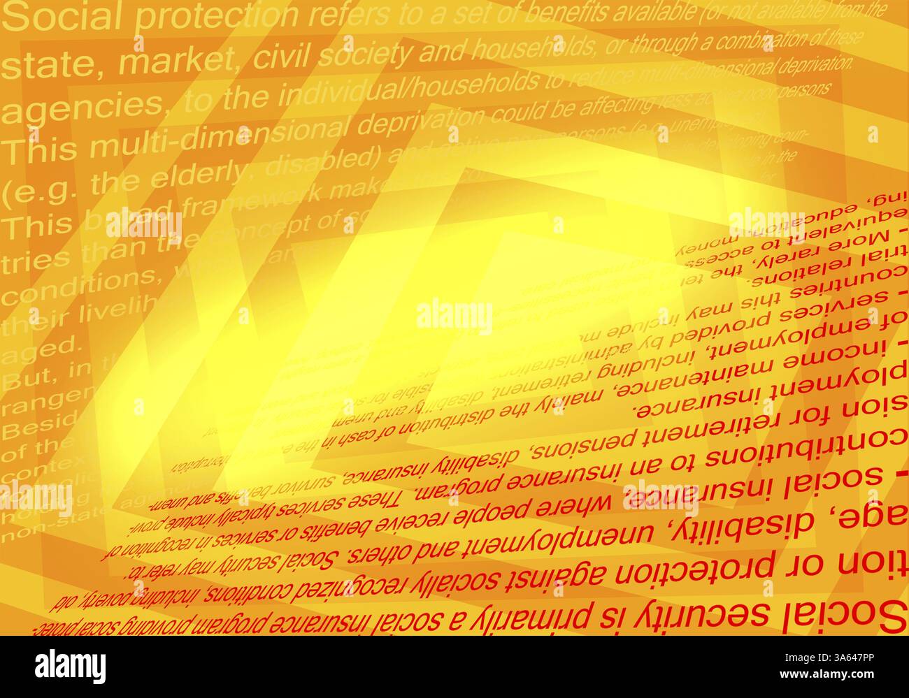 Social security background with texts about Social security Stock Photo ...