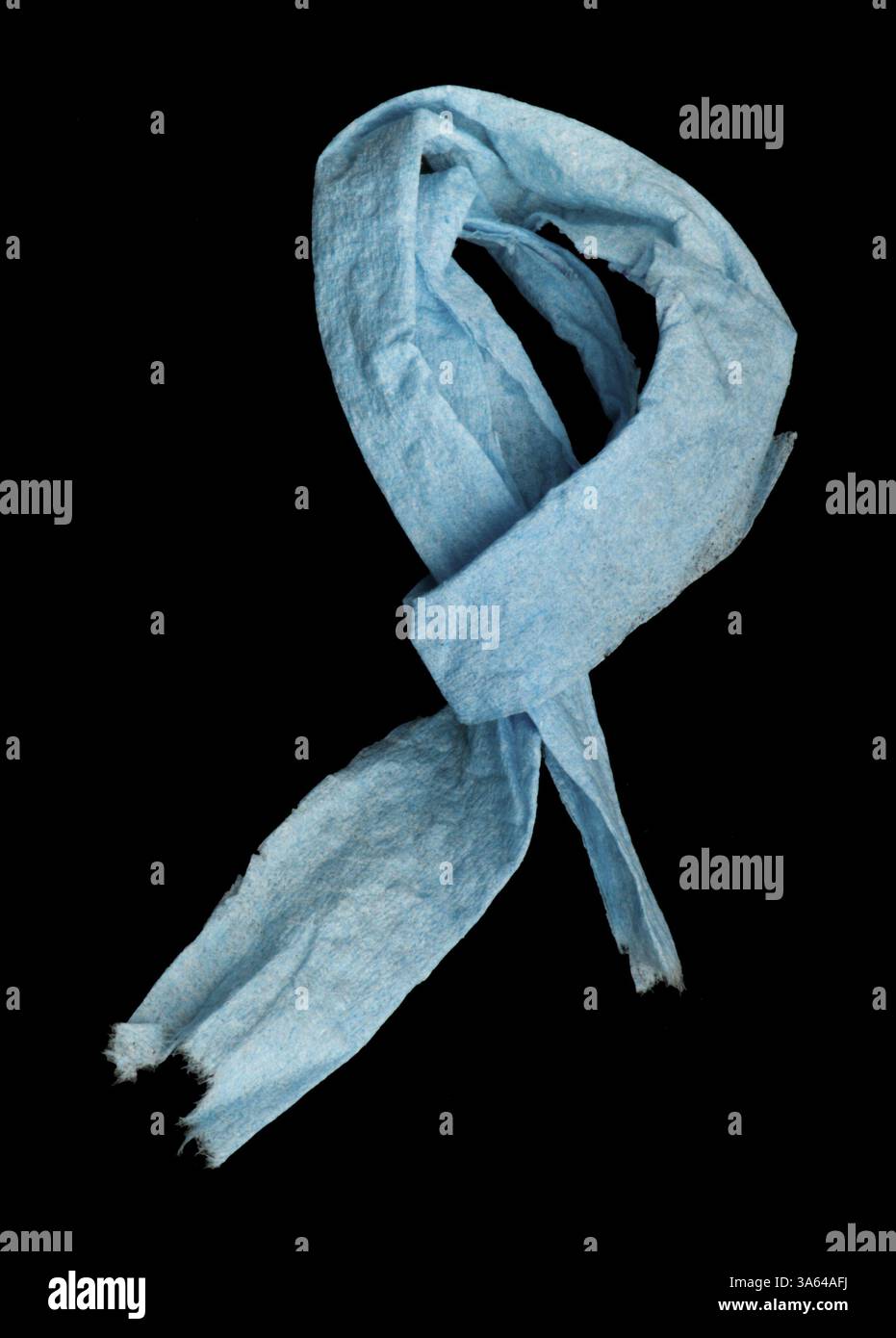 Blue scarf folded origami style Stock Photo - Alamy