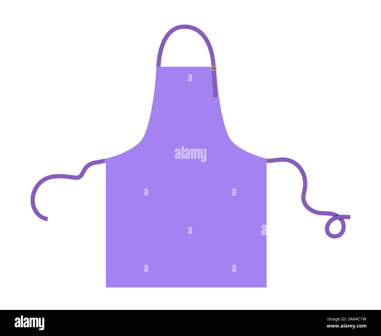 Apron Classic Bib short technical fashion illustration. Chef uniform ...
