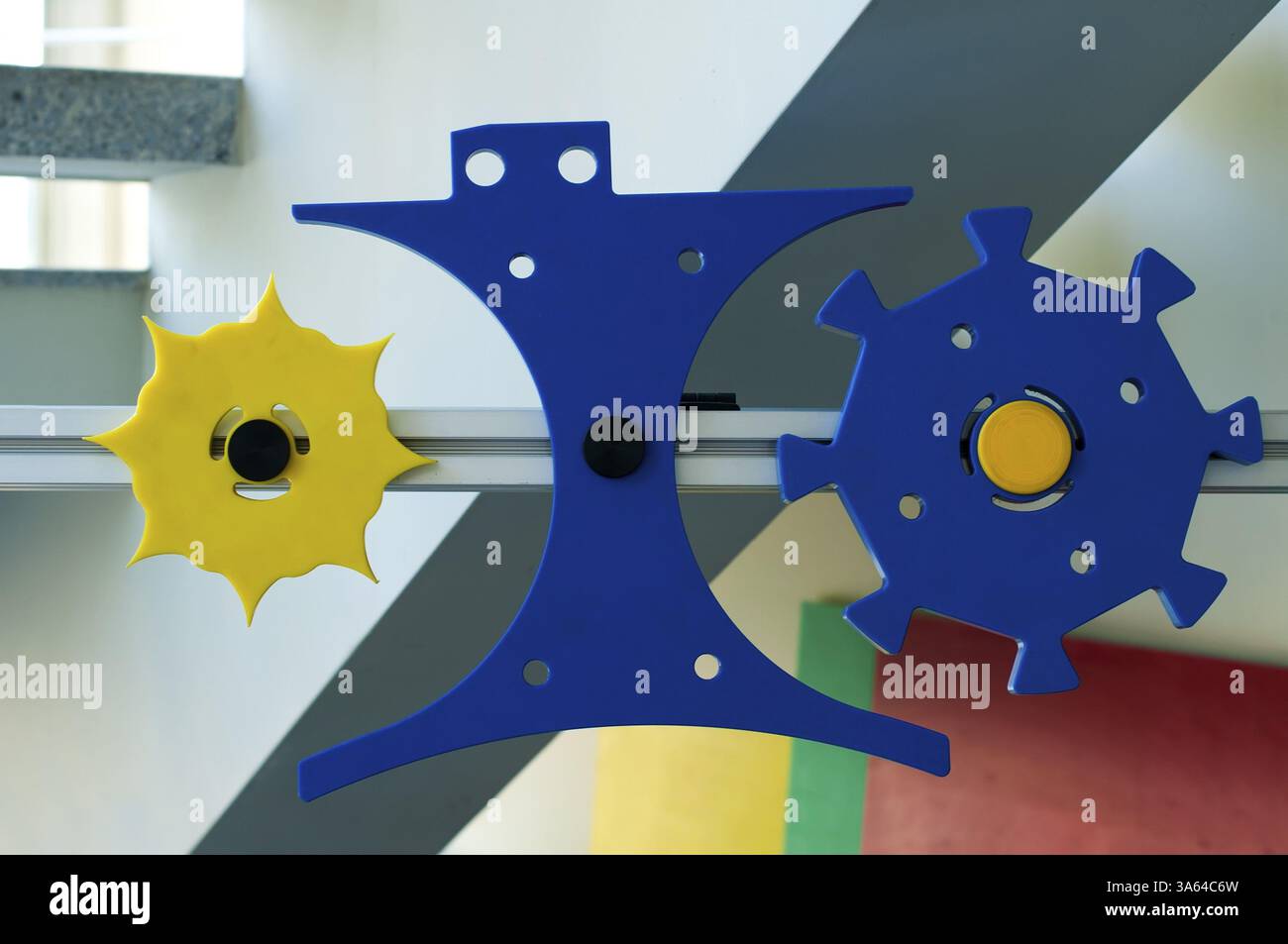 Plastic machine parts. Vertical imagel Stock Photo - Alamy