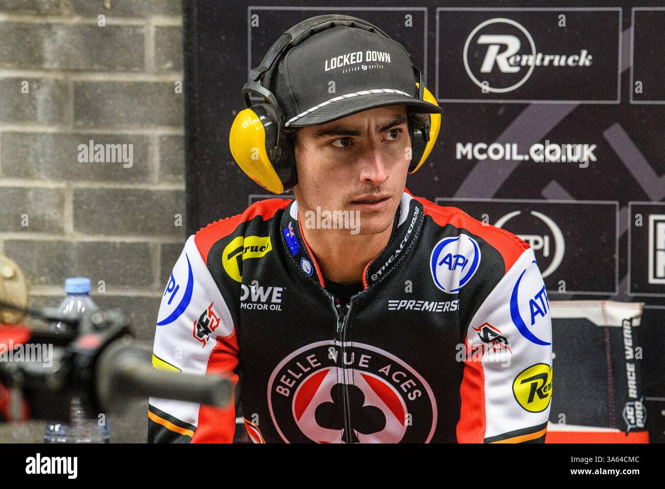 Manchester on Monday 24th March 2025.Zach Cook of Belle Vue Aces during ...