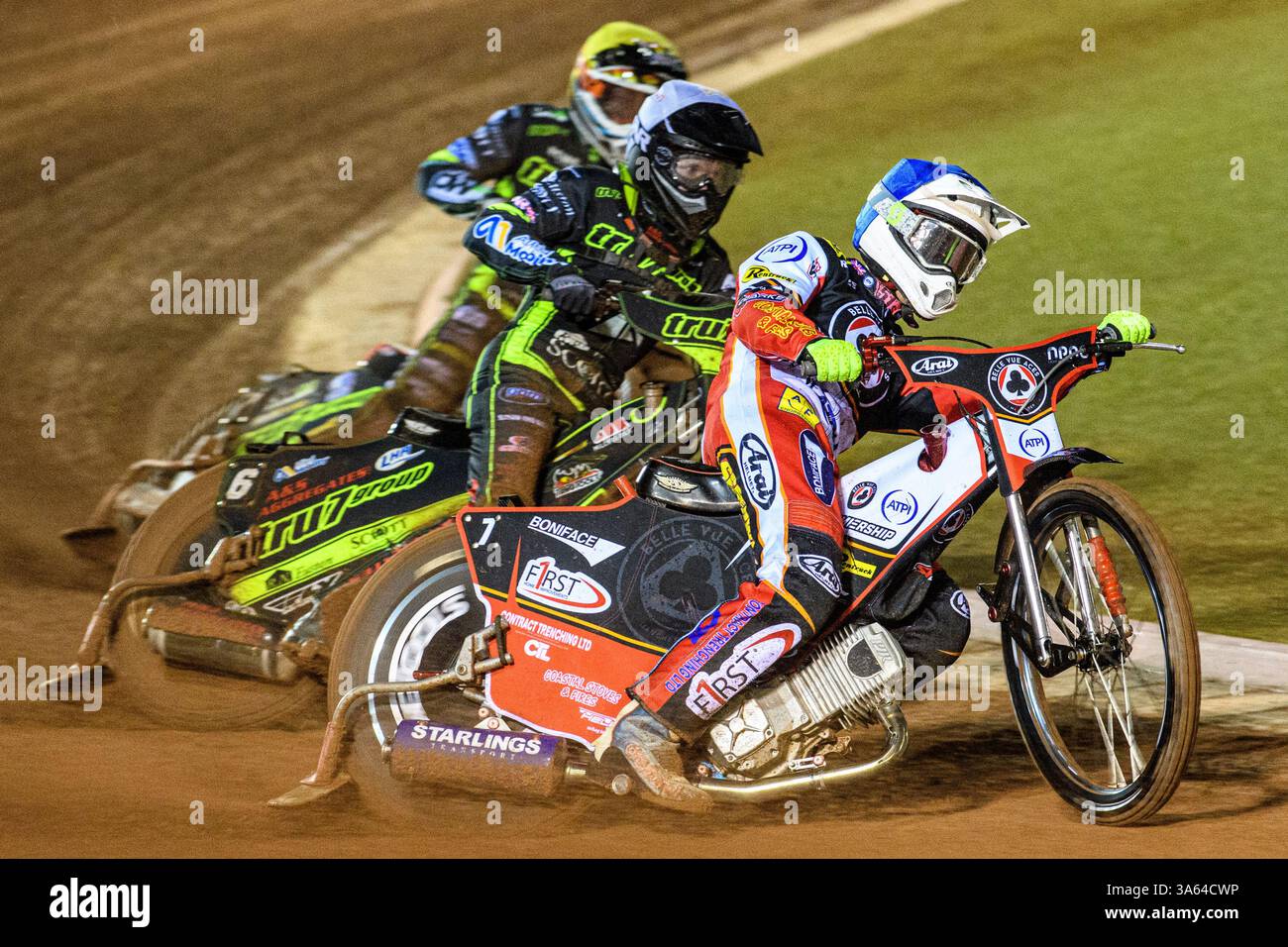 Manchester on Monday 24th March 2025.Jake Mulford of Belle Vue Aces in ...