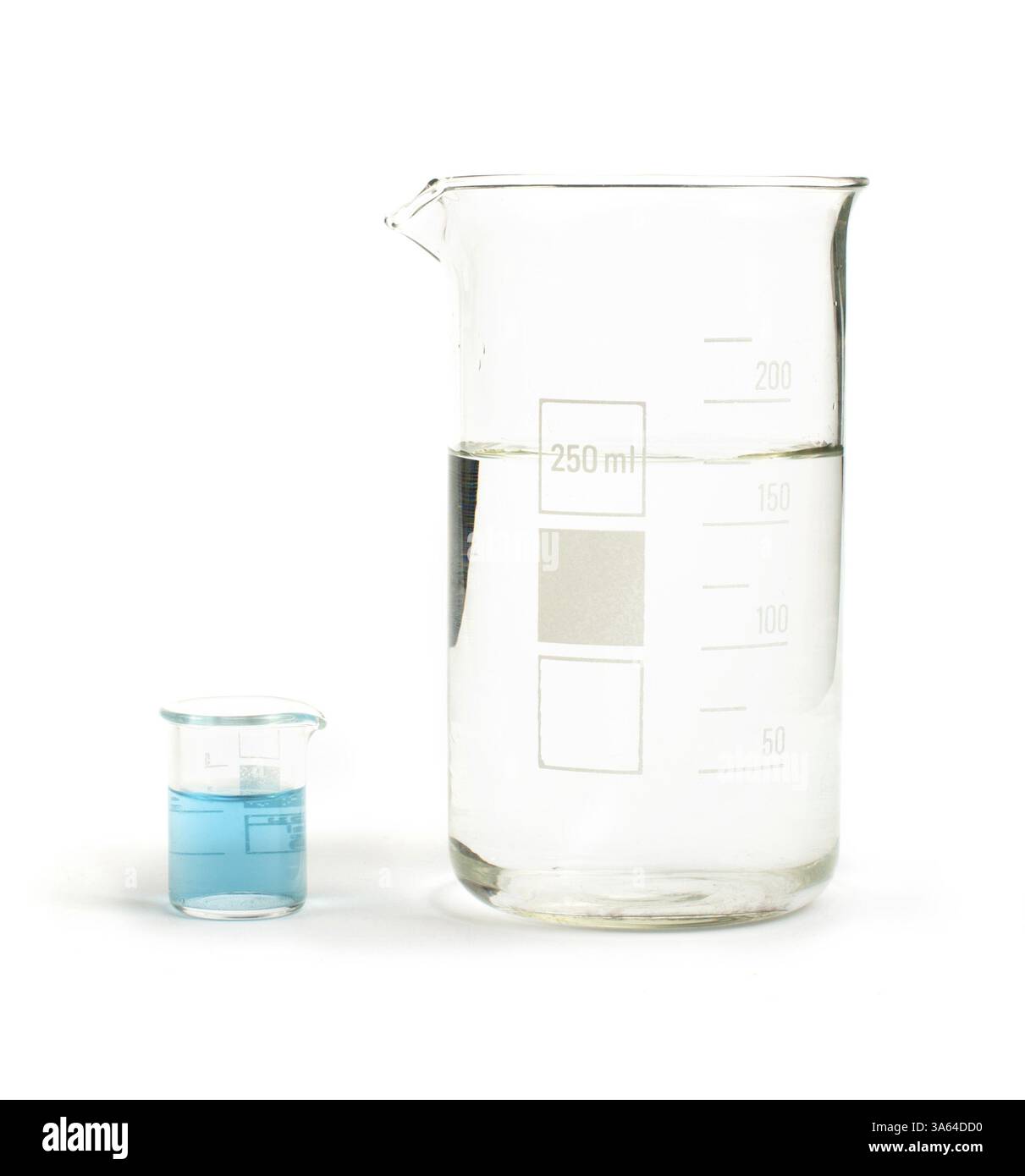 Laboratory glassware equipment. Laboratory beakers Stock Photo - Alamy