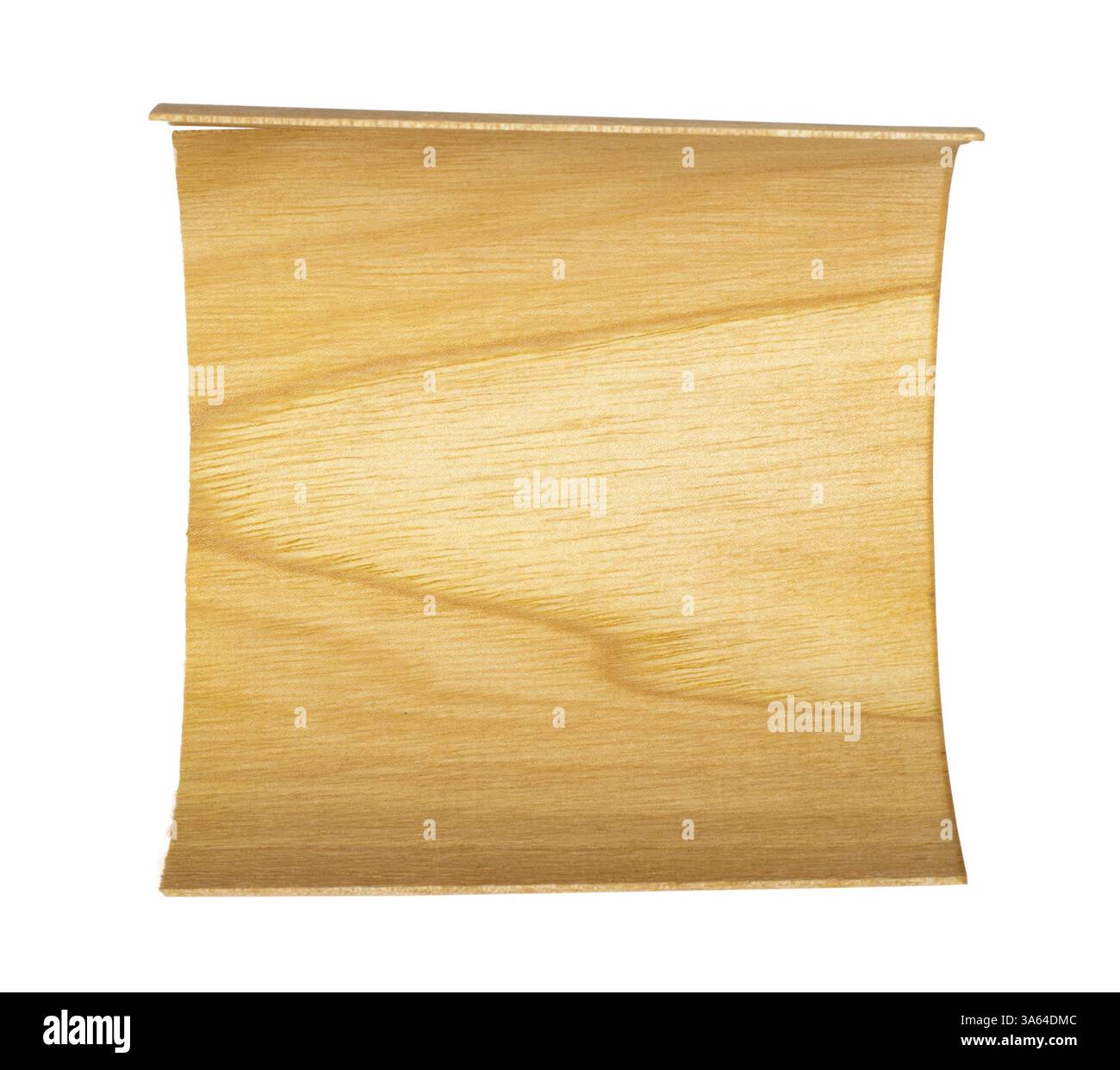 Natural curved new wooden background white isolated Stock Photo - Alamy