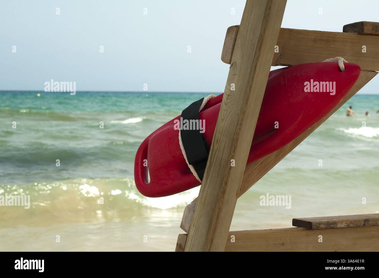 Red buoy for a lifeguard to save people from drowning Stock Photo - Alamy