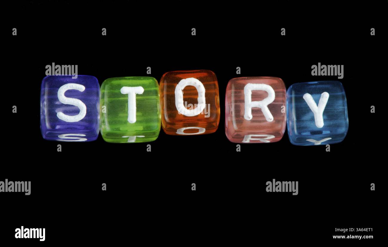Close up story word hi-res stock photography and images - Alamy